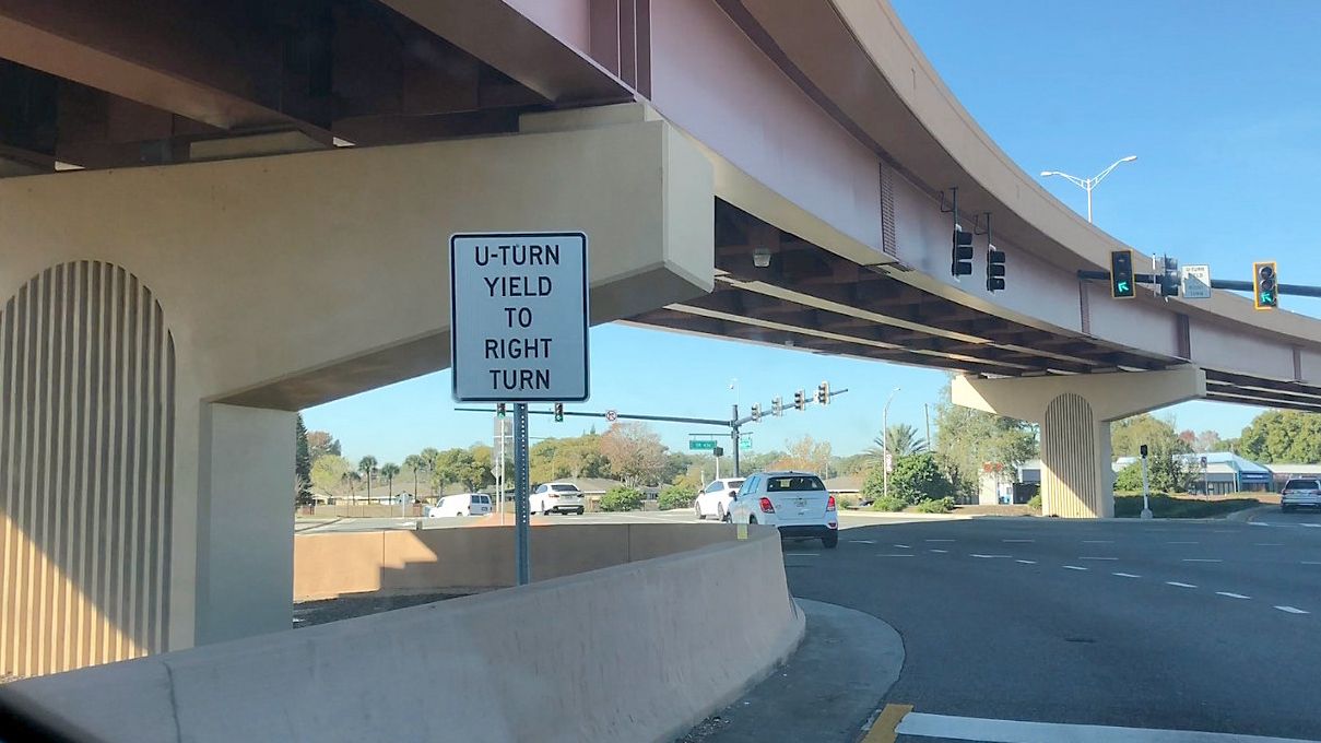 Traffic Inbox: U-turn sign causes confusion in Casselberry