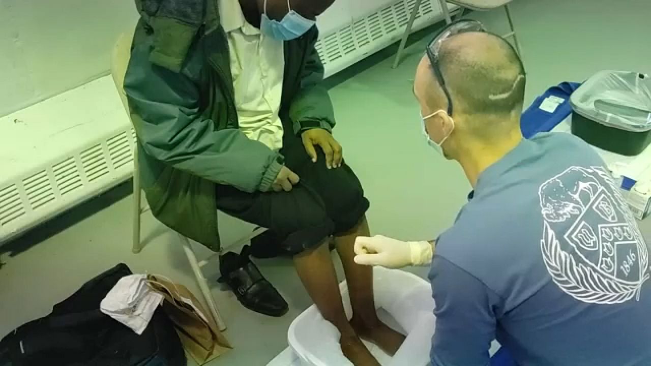 UB holds foot clinic for homeless on Buffalo's west side