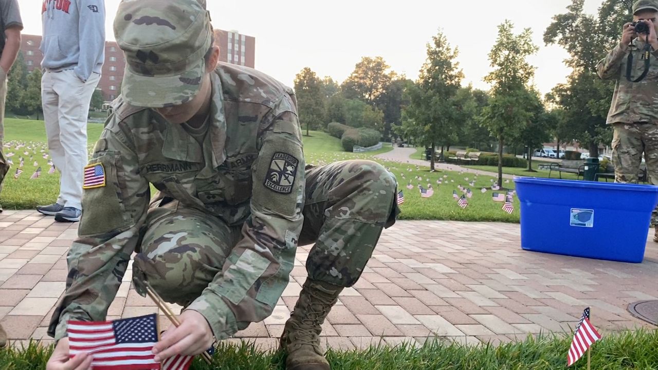 University of Dayton ROTC remembers 9/11 victims