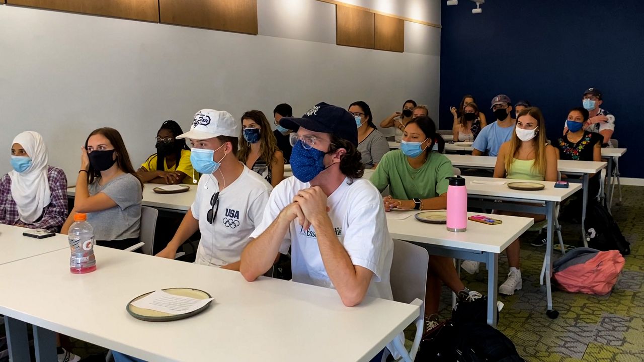 First University of Dayton students begin classes at The Hub