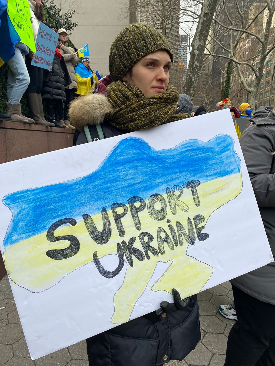 Protests, heartbreak in New York as Russia invades Ukraine