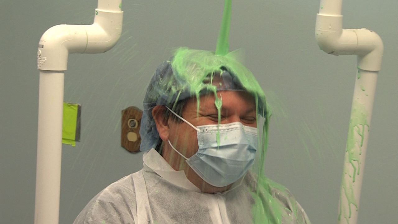 UMass Memorial staff get slimed for children's mental health