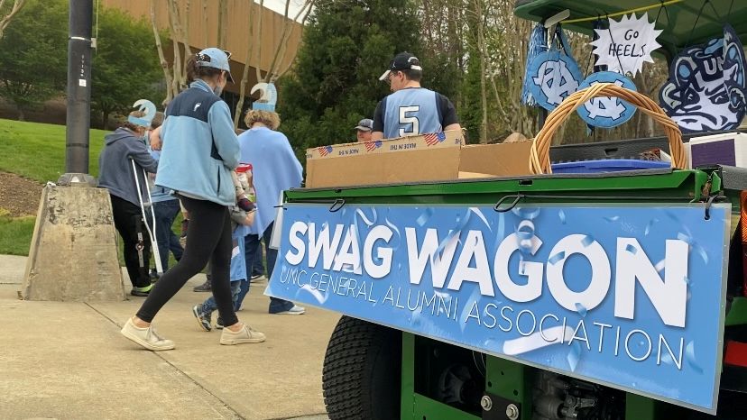 UNC-Chapel Hill alumni swag wagon