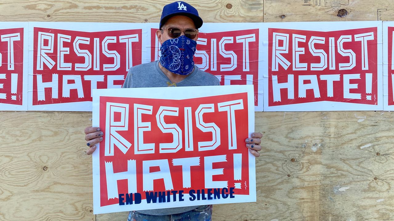 "Resist Hate!" Posters Spring up Around Los Angeles