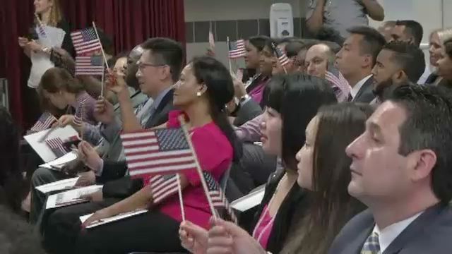 Ceremony Held to Welcome New U.S. Citizens