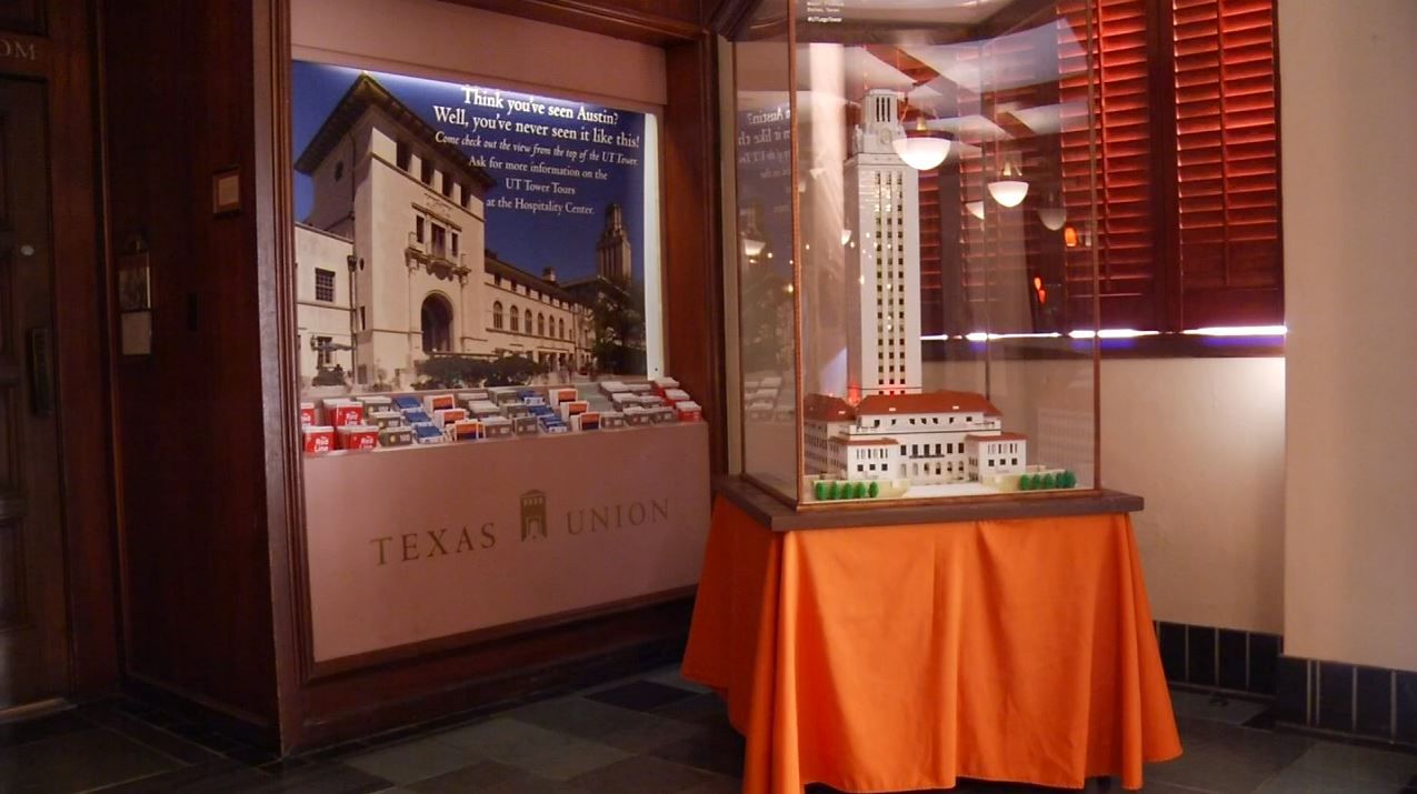 Student Creates LEGO Replica of UT Tower