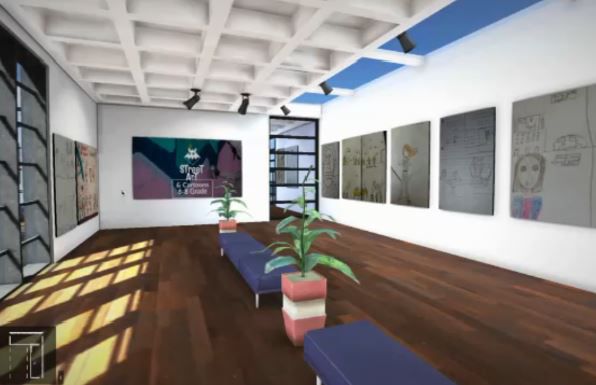 Art teacher displays students' work in online gallery