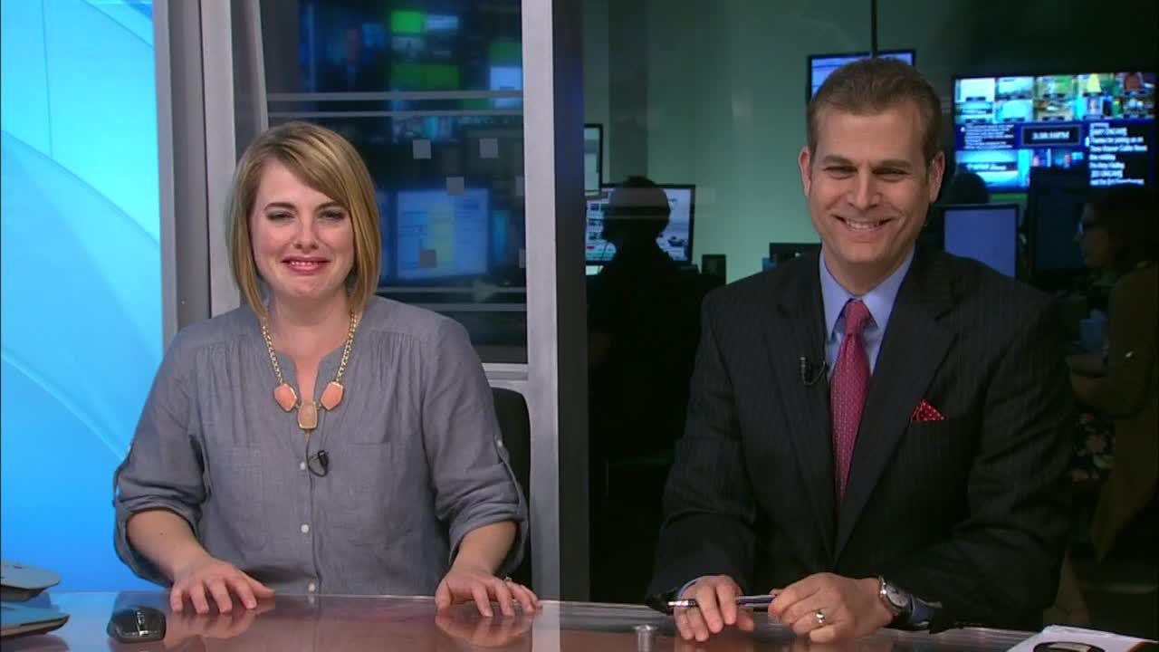 Anchor Amy Hadley Can't Stop Giggling