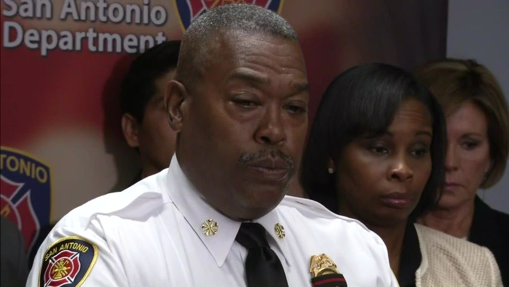 SAFD Chief Chokes Up Describing Search, Recovery of Fallen Firefighter ...