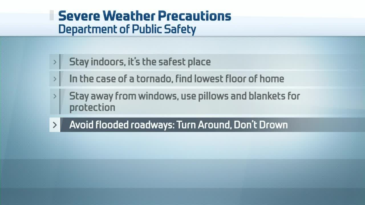 DPS Issues Statement on Severe Weather Safety