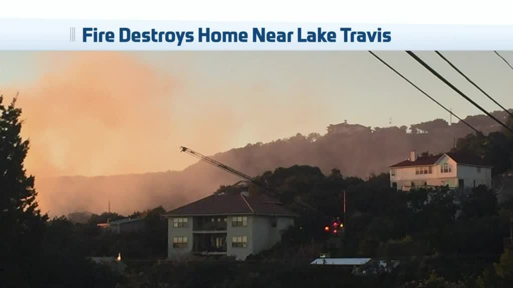 Fire Destroys Home Near Lake Travis