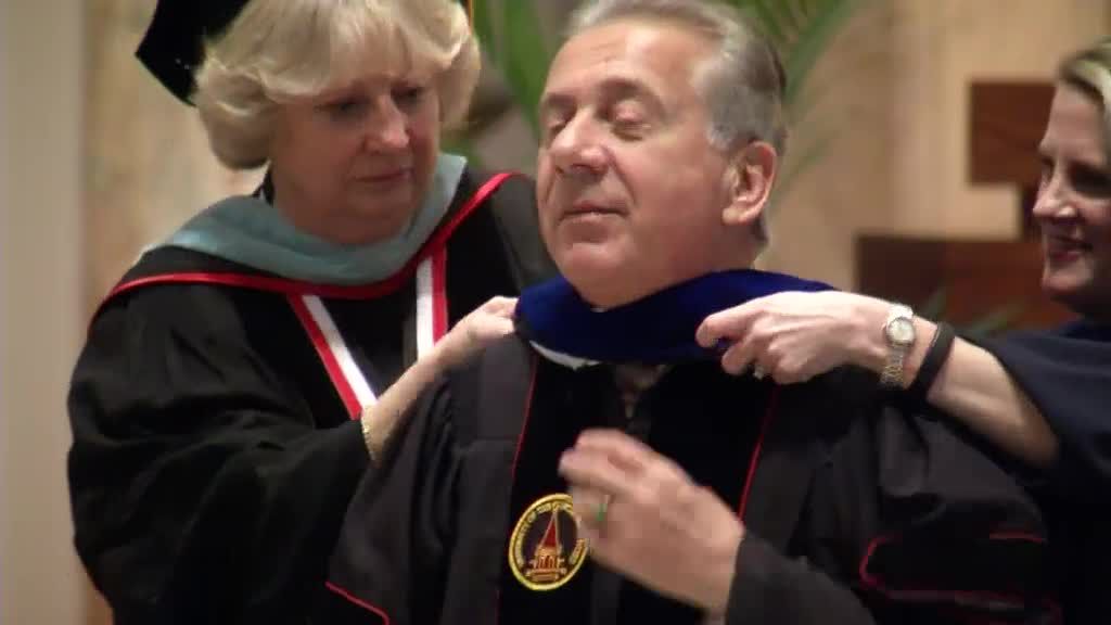 UIW President Receives Highest Honorary Degree