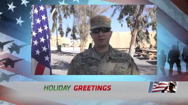 Military Greetings: Pfc. Johnathan Gomez