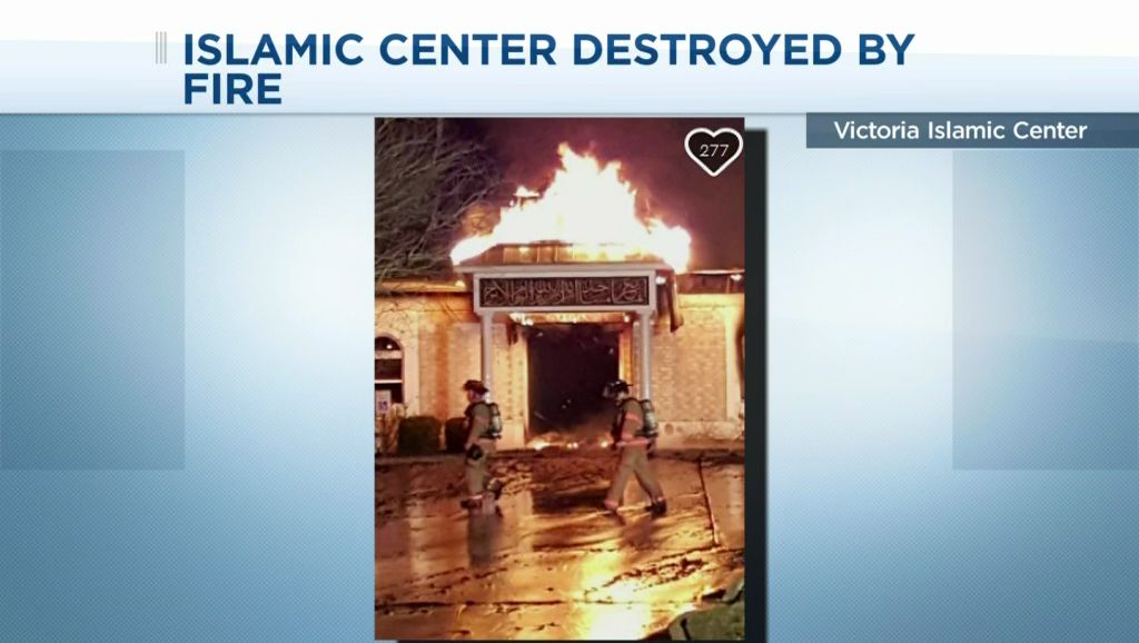 Fire Destroys Mosque in Victoria