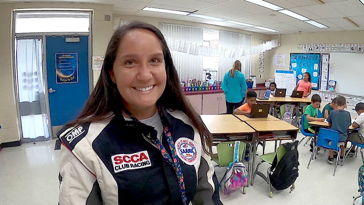 Race-car driving teacher steers students toward success