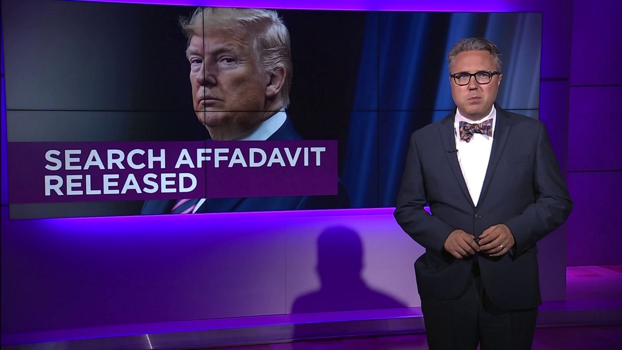 What did redacted affidavit of Trump search reveal?
