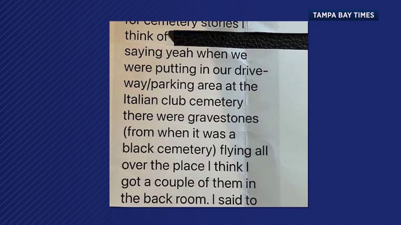 Tip claims Tampa’s Italian Club destroyed cemetery