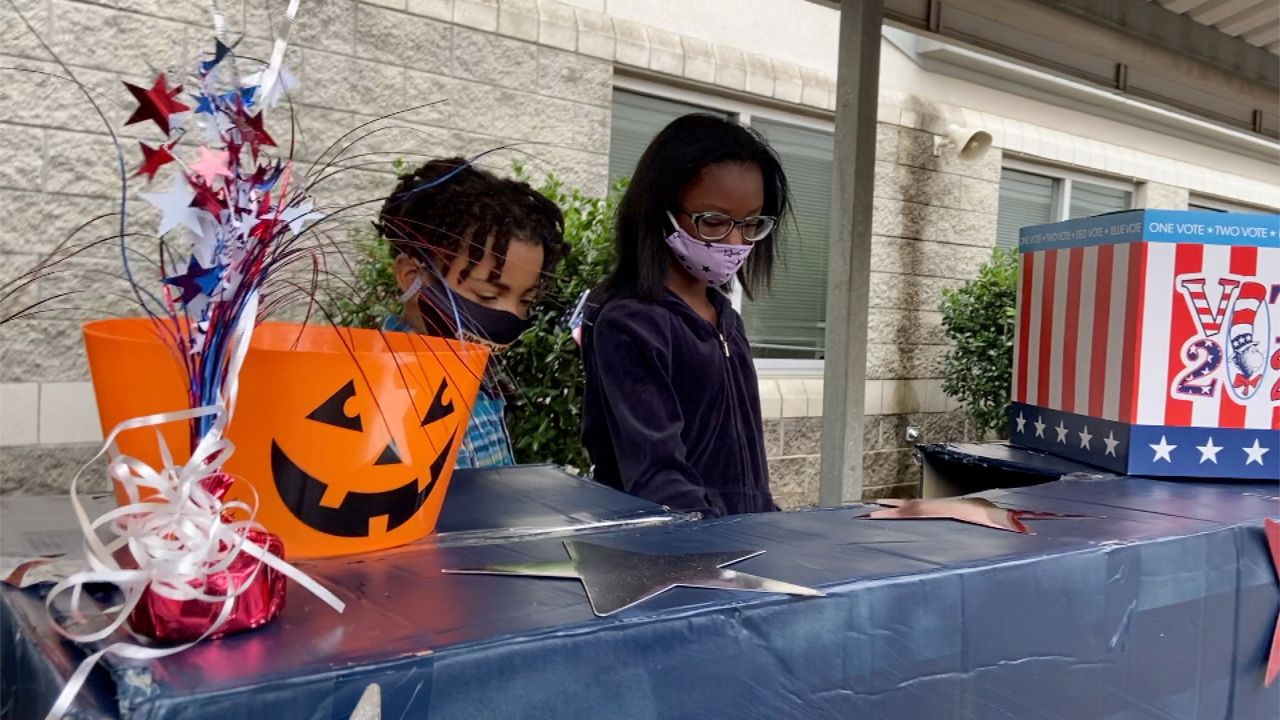 Charlotte First-Grader Creates Voting Booth For Kids