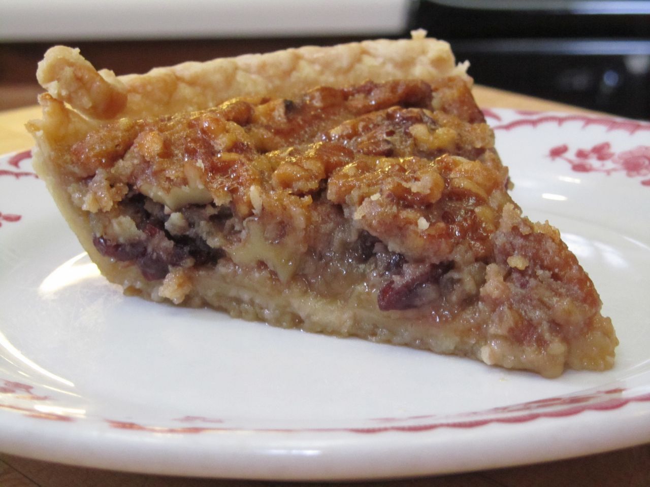 Cranberry Maple Walnut Bourbon Pie