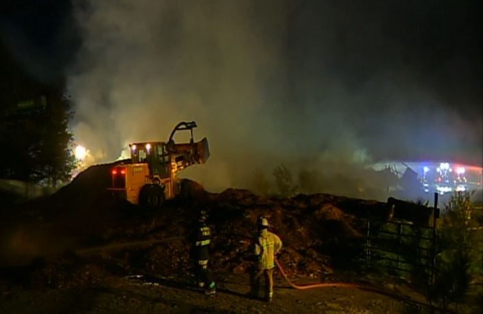Crews Fight Massive Fire at Northeastern Products in Warrensburg