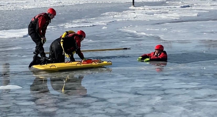Oswego firefighters prepare for water rescue in all elements