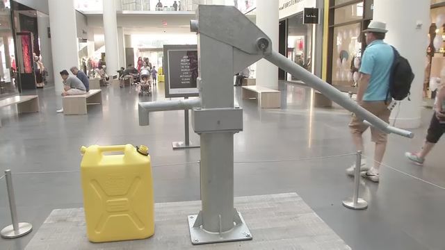 Message of How to Provide Clean Water Flows at Manhattan Exhibit