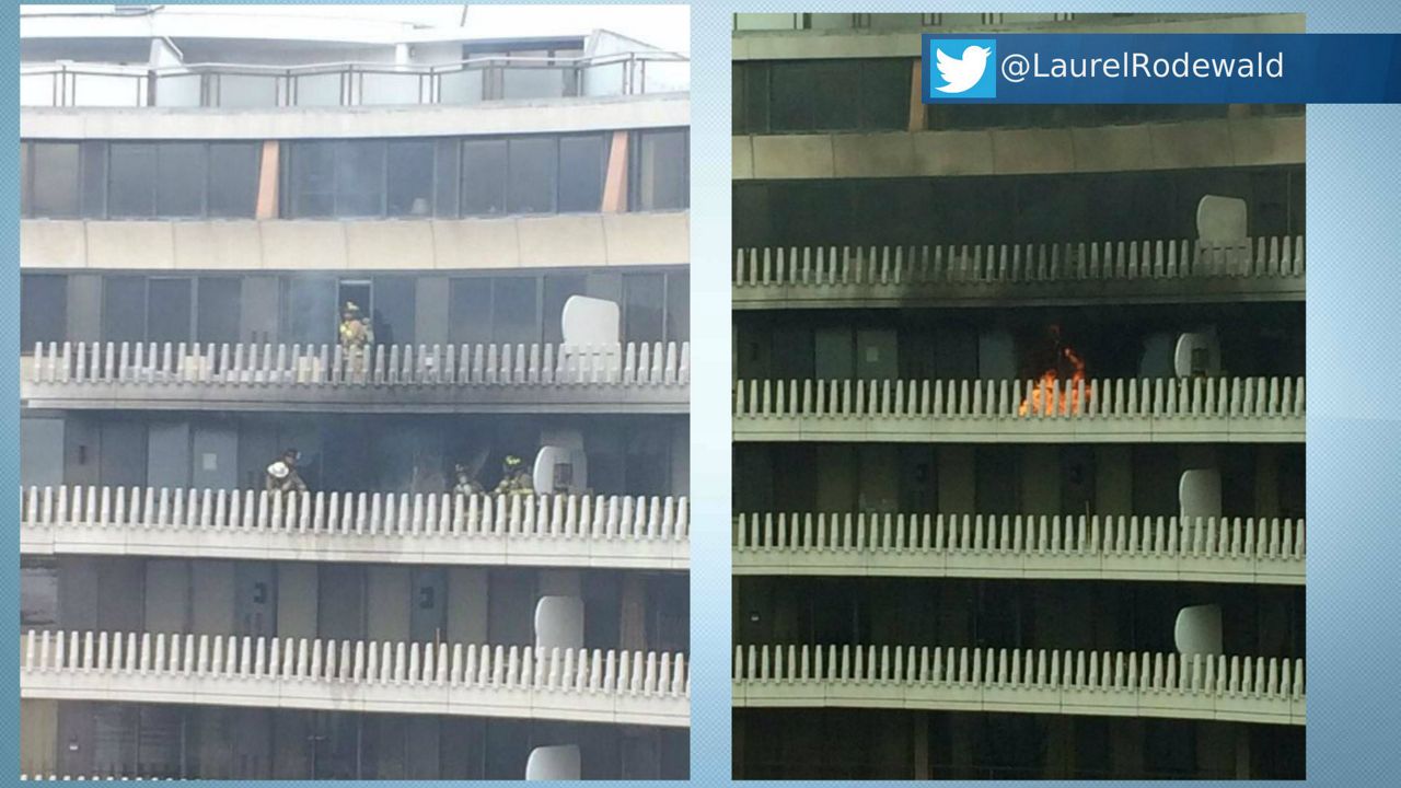 Crews Extinguish Fire at Historic Watergate Complex