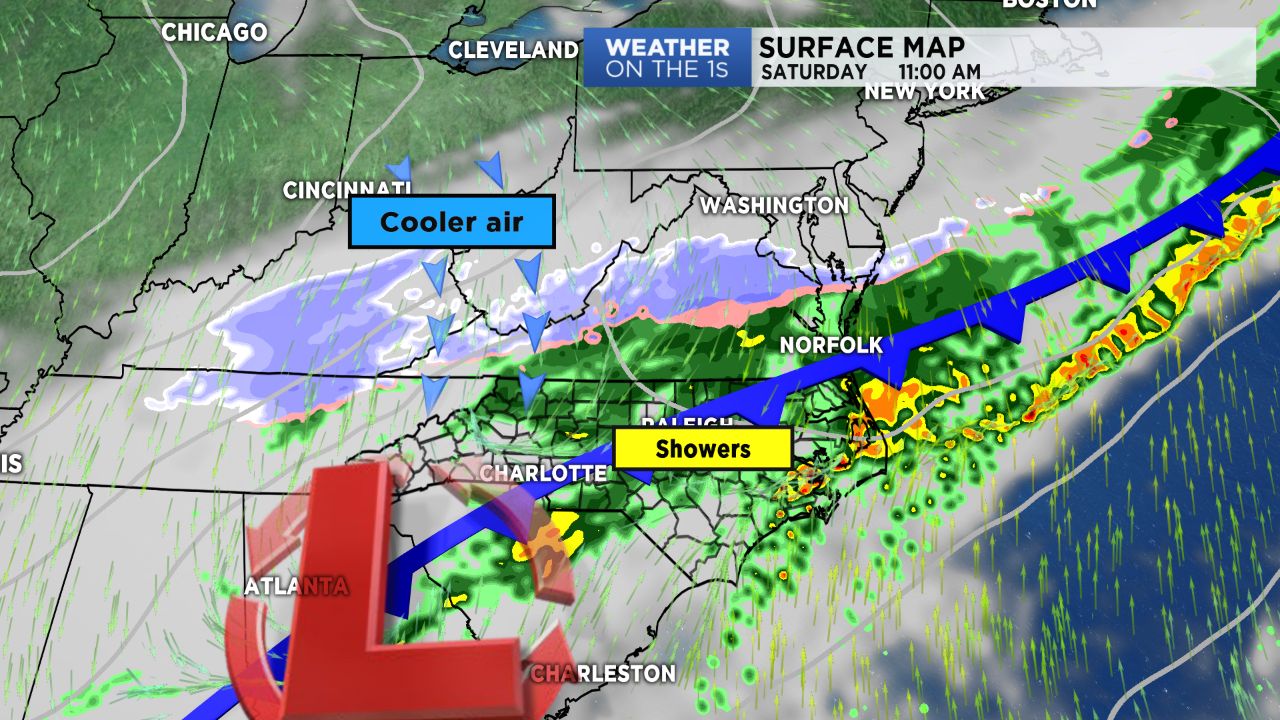 Cold front moves in Saturday: A look at how it will affect your weekend ...