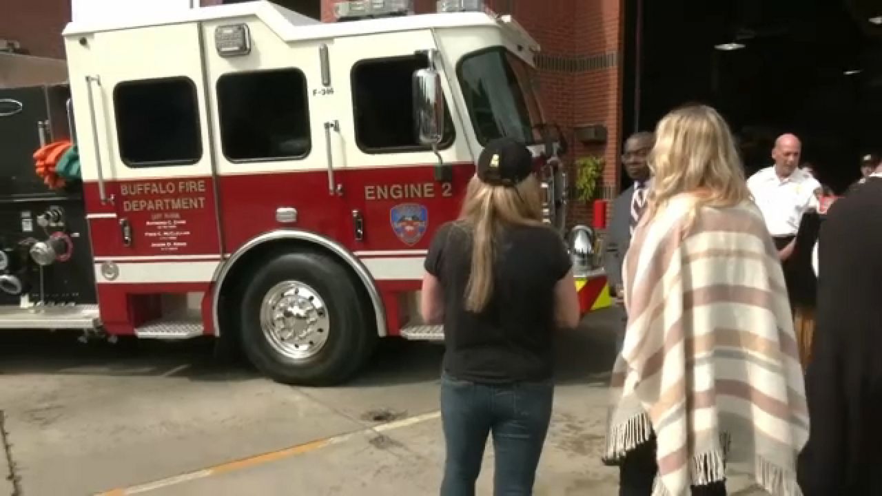 BFD dedicates newest engine to fallen Firefighter Jason Arno