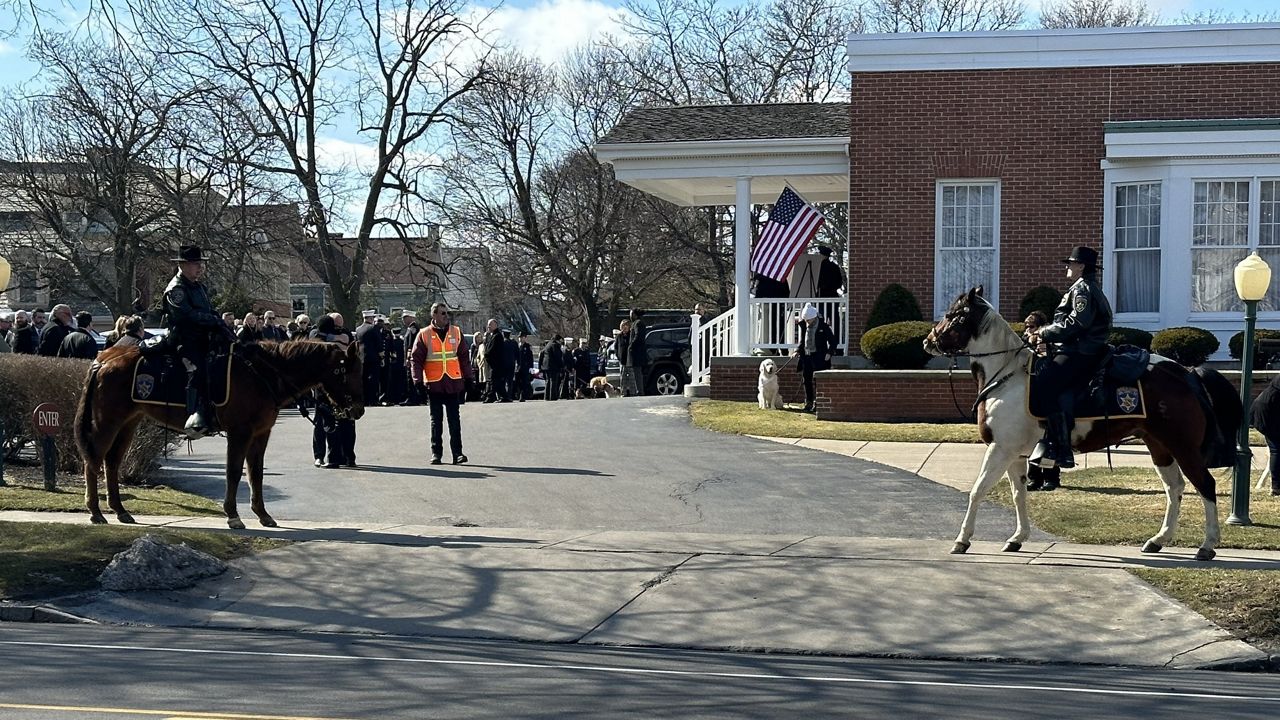 First responders pay respects to Jason Arno at wake
