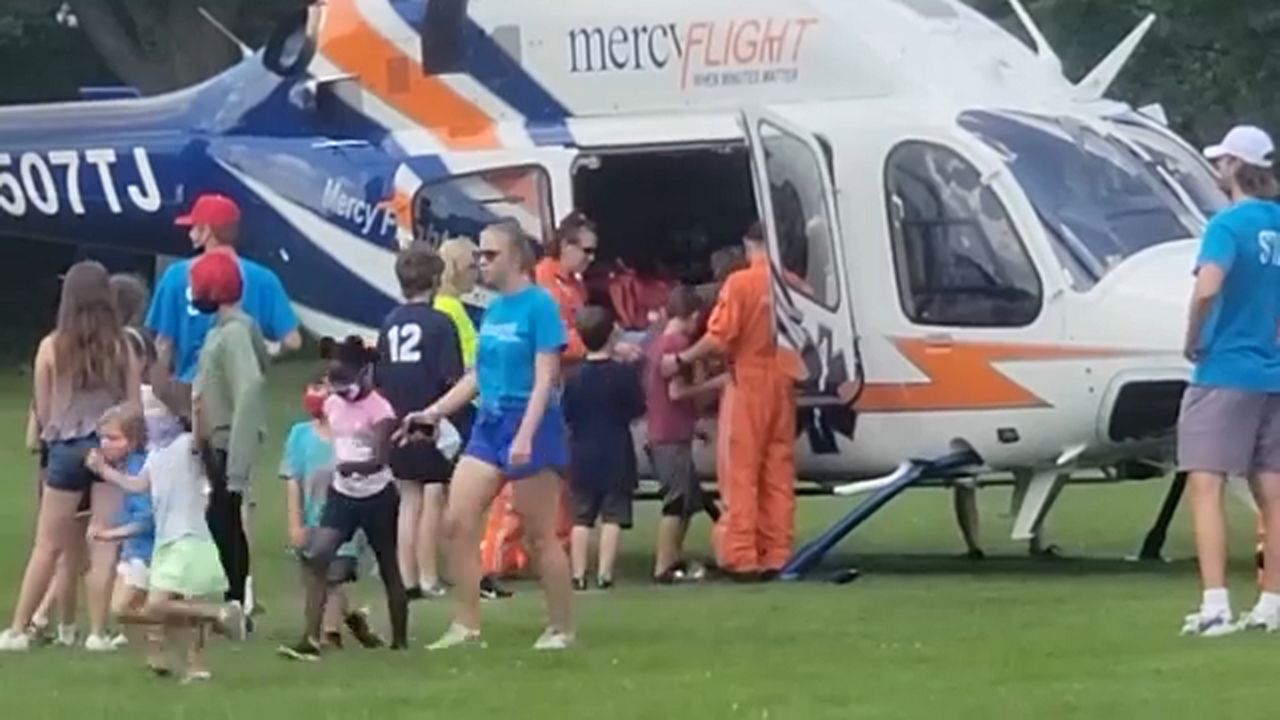 Mercy Flight makes special landing at Elmwood Franklin