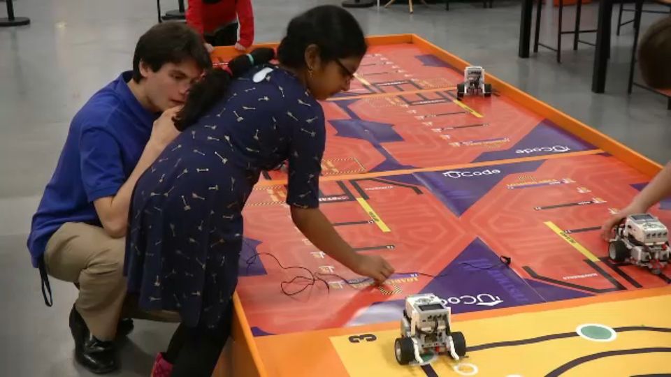 Learning math and science inside a shopping mall