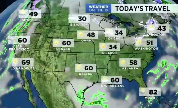 Nice Holiday Travel Weather
