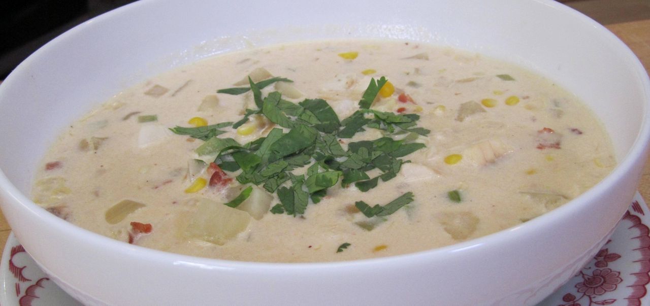 Whitefish and Corn Chowder
