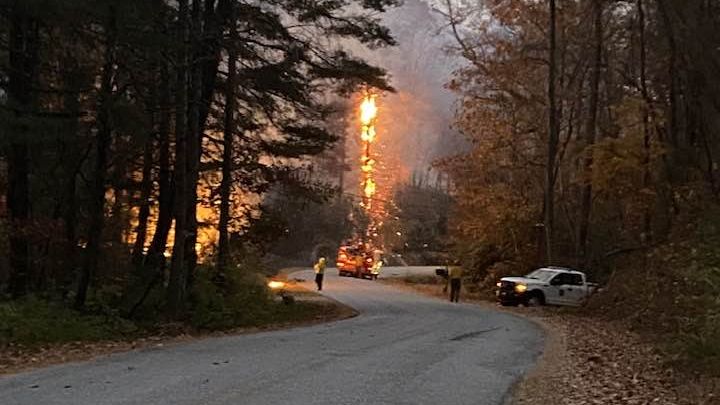 Wildfire threatens more homes, NC county declares emergency