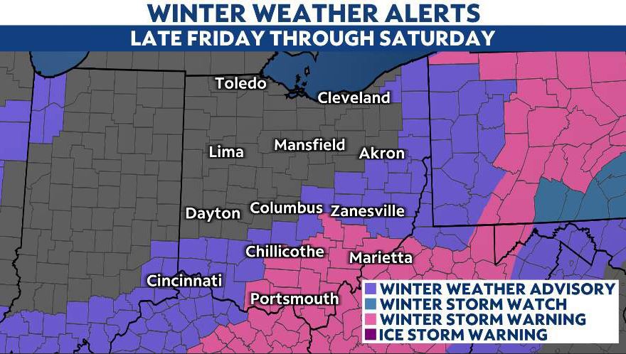 Winter storm to bring snow and arctic air to end the week