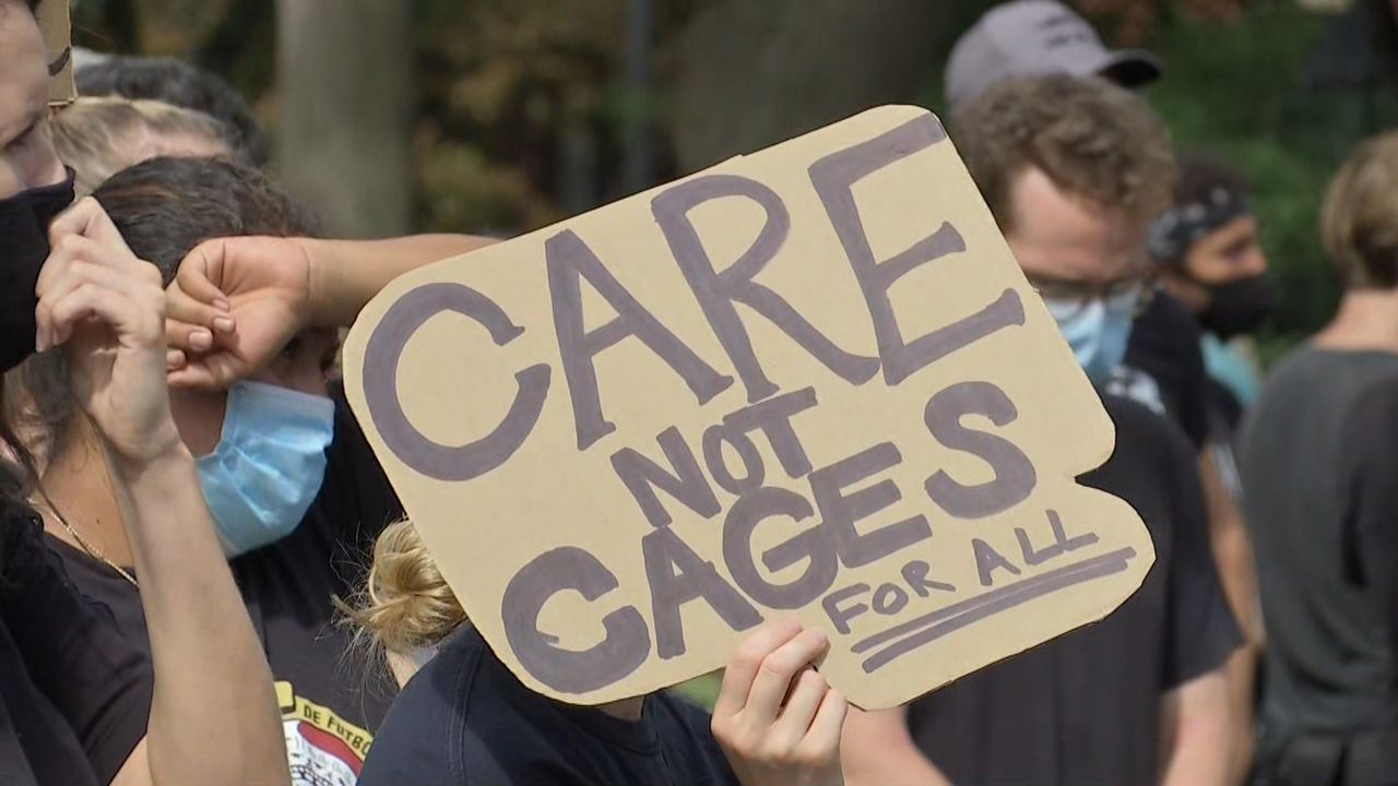 Protesters Rally Against ICE in Washington Square Park
