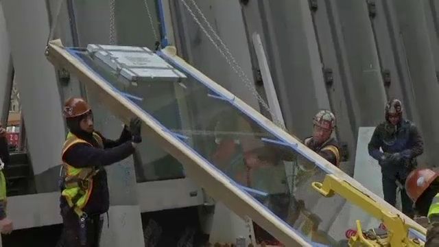 WTC Transit Hub Ceiling Takes Shape