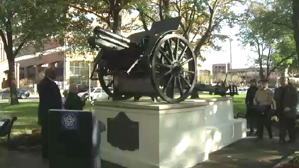 WWI monument rededicated in downtown Rochester