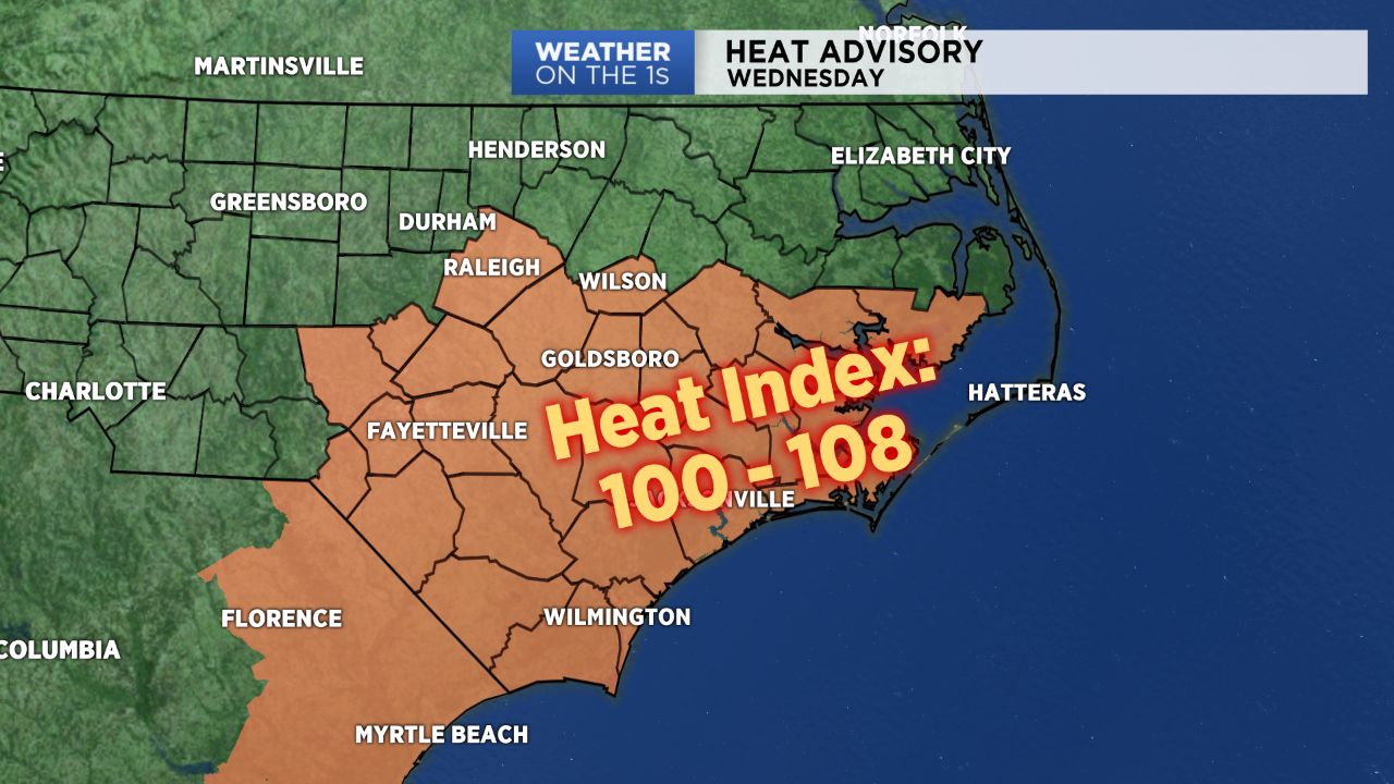 Dangerous heat continues, storms possible Wednesday