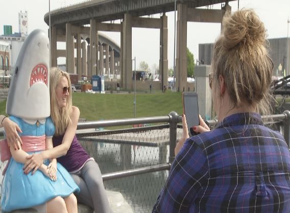 Who Is Buffalo's Shark Girl And Why Has She Become A Selfie Sensation?