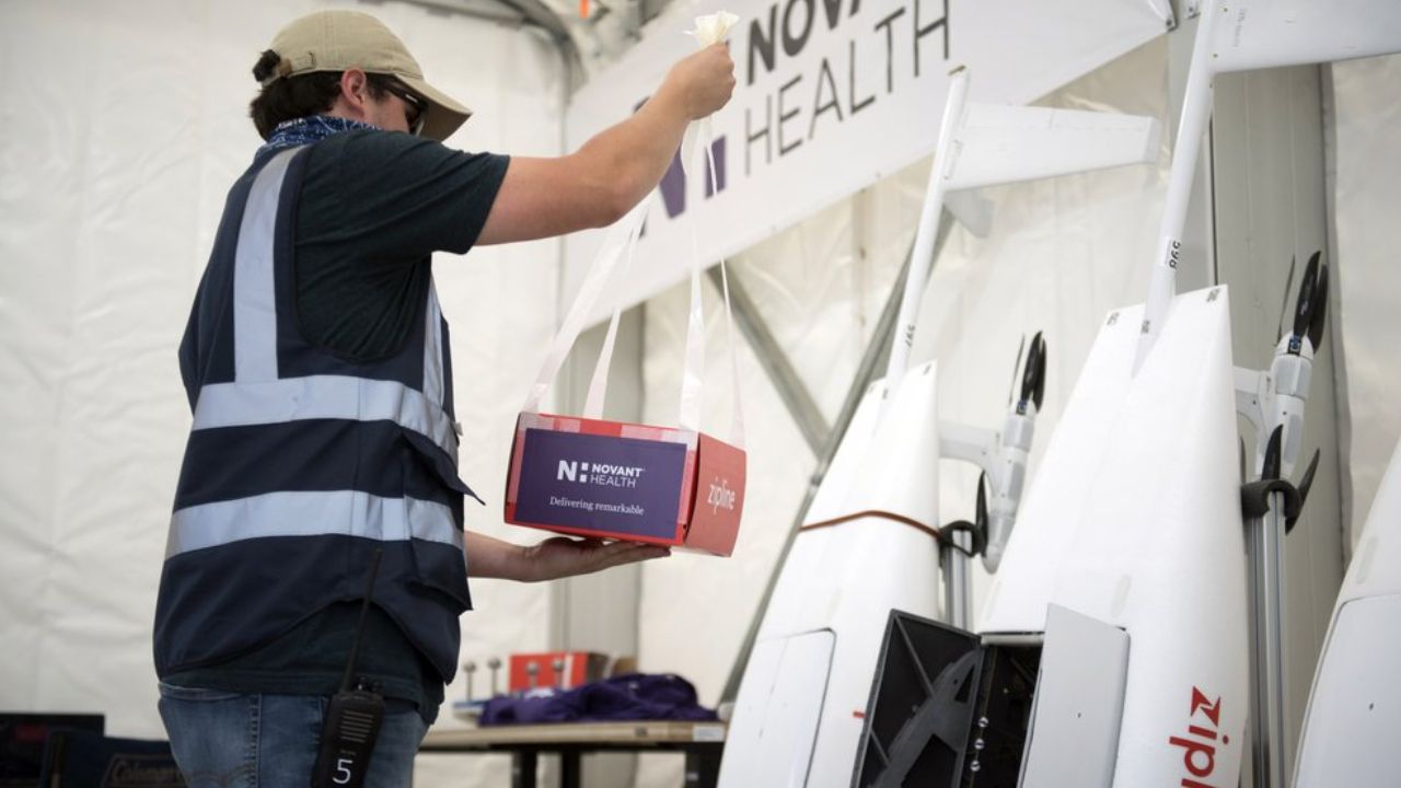 In Pandemic, Using Drones to Drop Medical Supplies From Sky