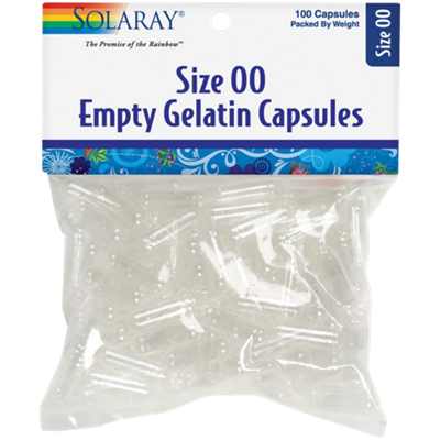 Empty Gel Caps 00 (100 Capsules) by Solaray at the Vitamin Shoppe