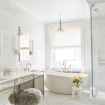 Get the Look | Luxury Bathroom Design by Paris Forino Using Henry ...