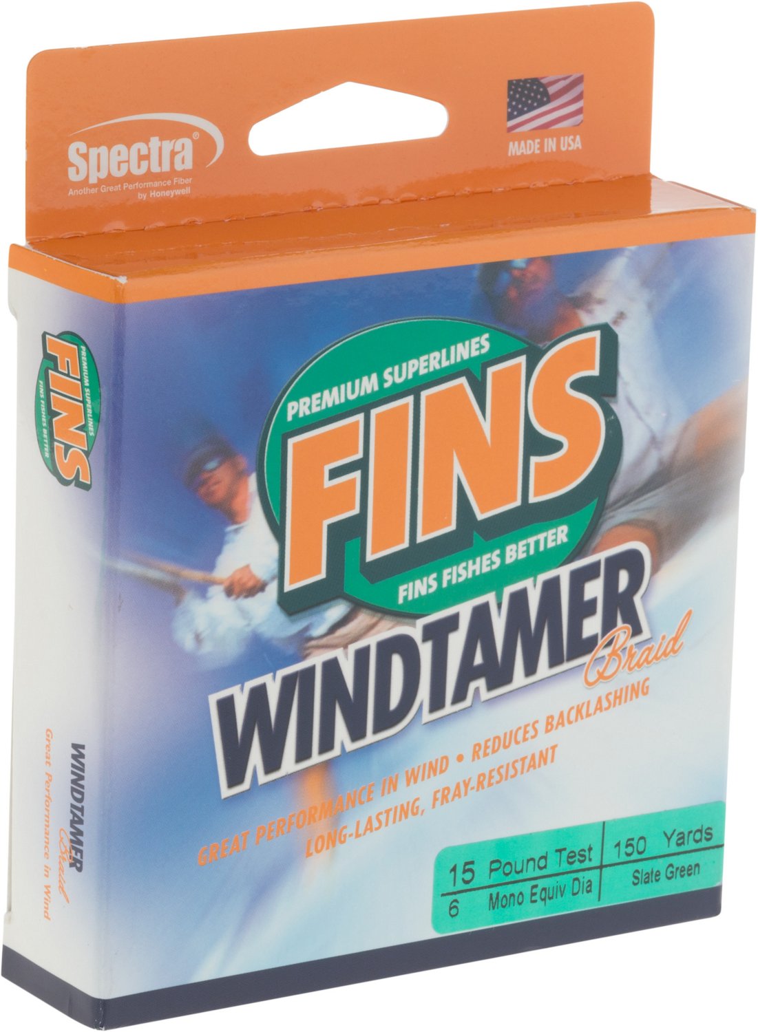 FINS Windtamer 150 yards Braided Fishing Line | Academy