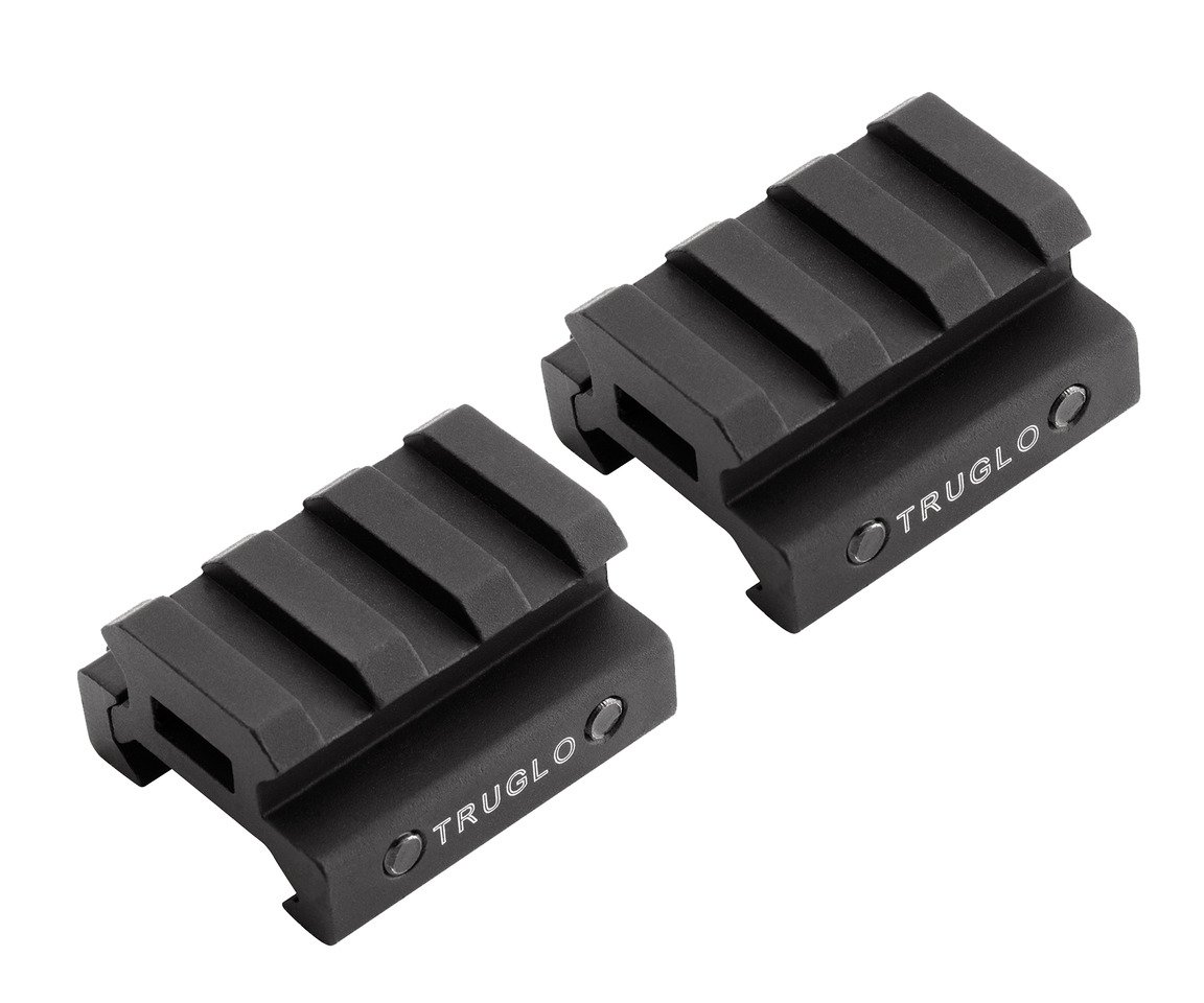 Truglo 2-Piece 1/2 in Riser Mount Picatinny Rail | Academy