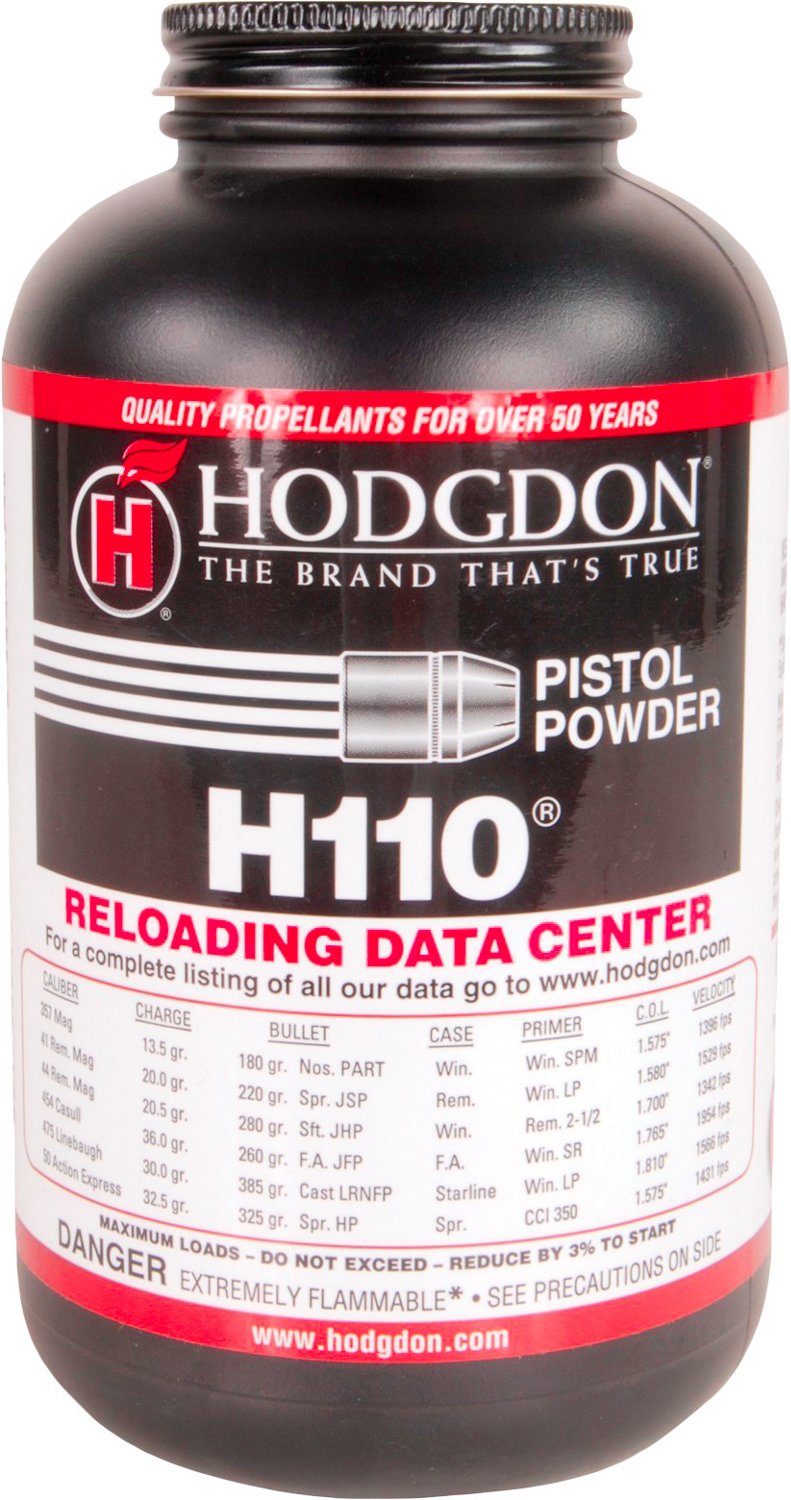 Hodgdon H110 1 lb Spherical Pistol/Shotgun Powder | Academy