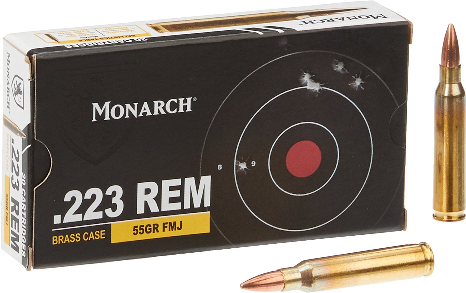 Monarch® FMJ .223 Remington 55-Grain Rifle Ammunition | Academy