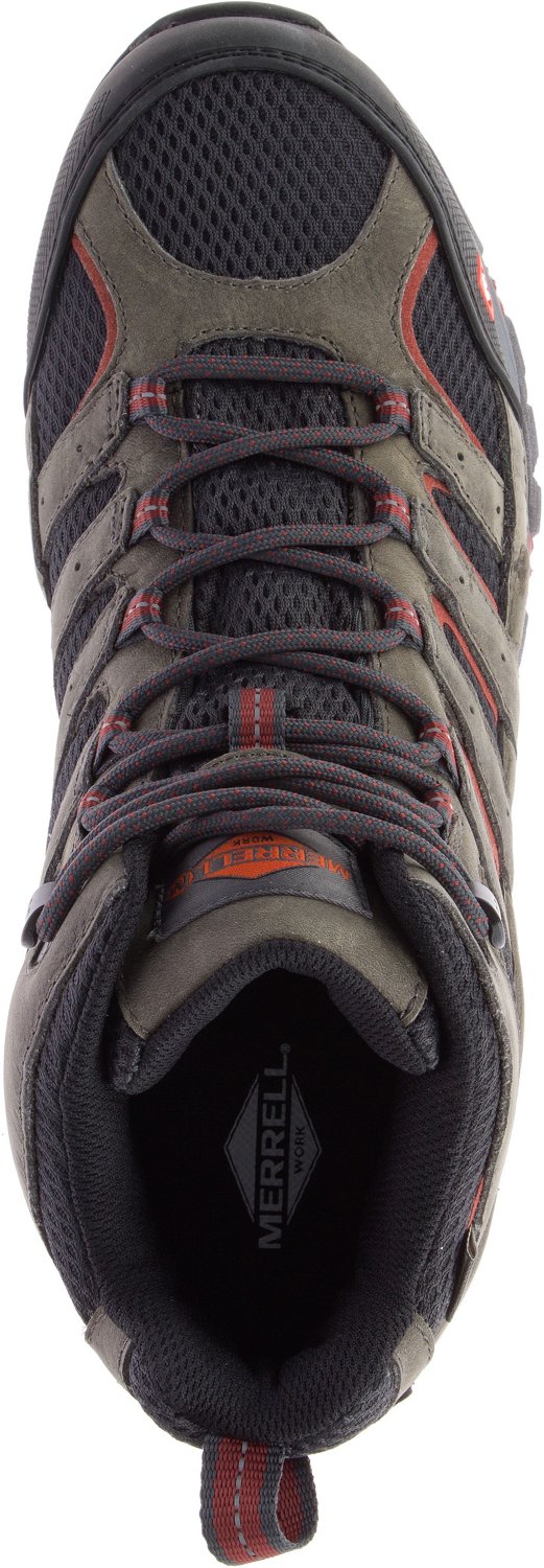 Merrell Men's Moab Vertex Mid Waterproof CT Work Boots | Academy