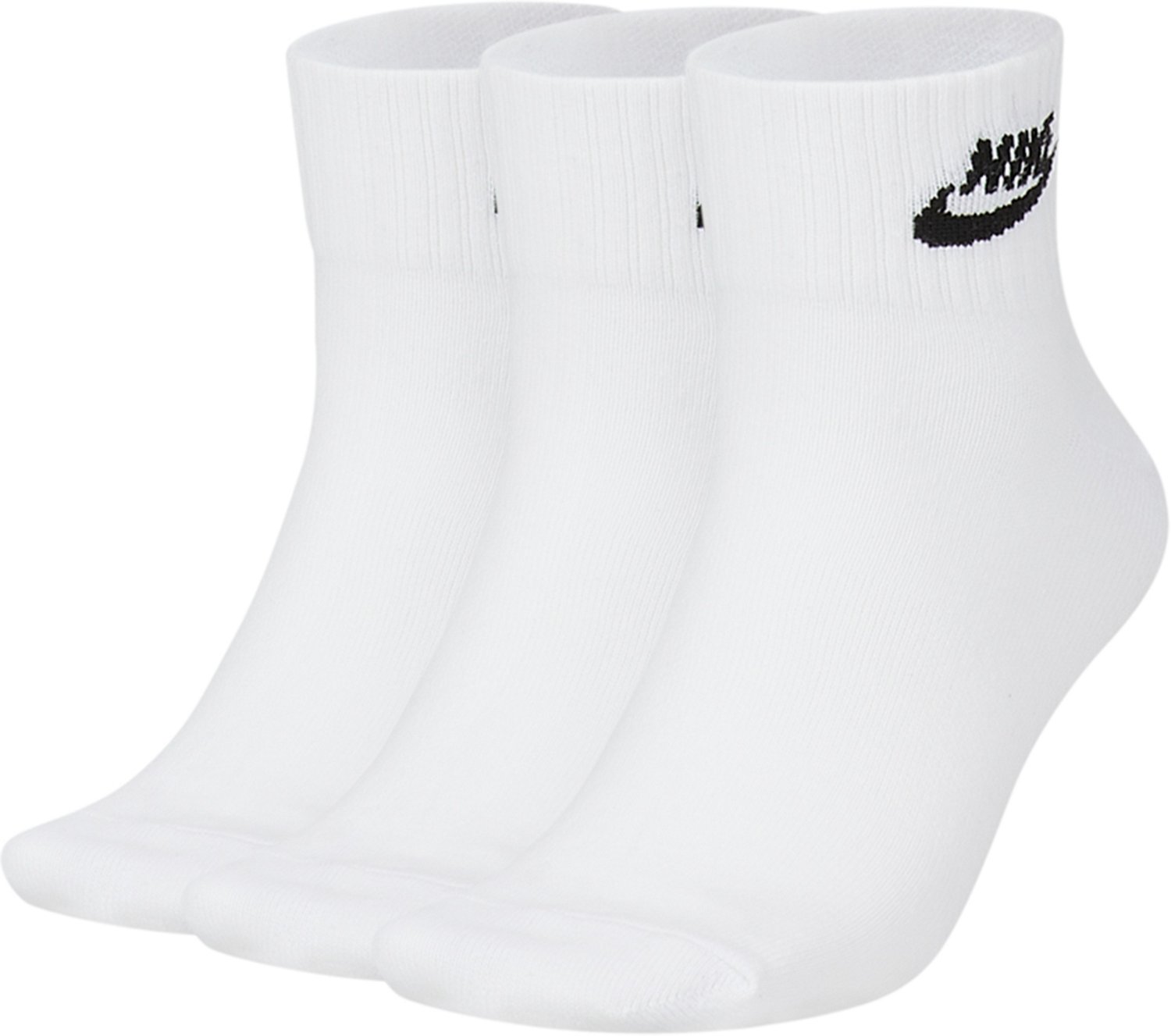 Nike Adults Everyday Essential Ankle Socks 3 Pack Academy